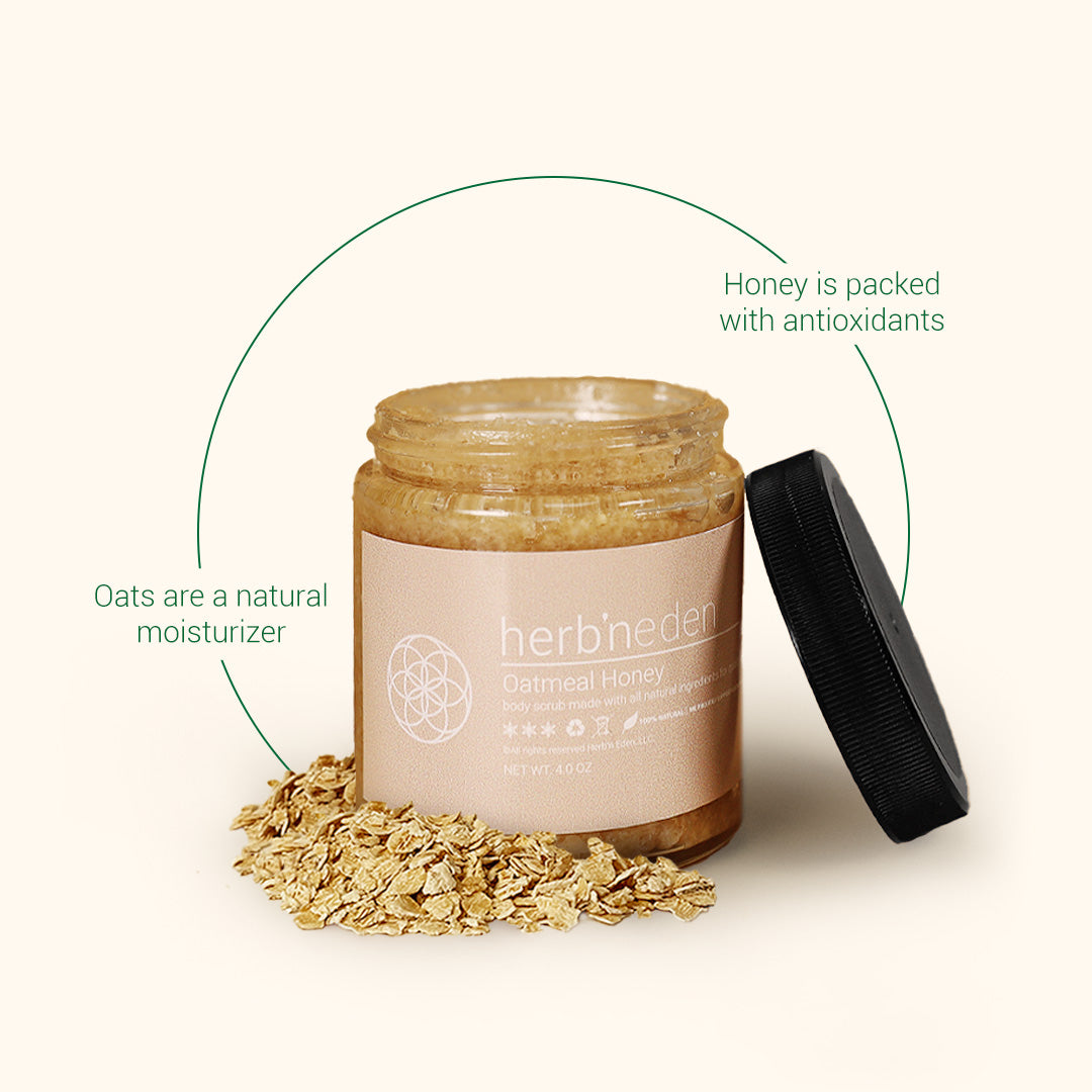 Oatmeal Honey Brown Sugar Body Scrub Herbn Eden